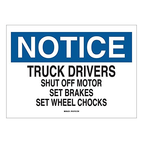 Amazon.com: Sign Notice Truck Shut Off Set Brake 10x14" ALU ...
