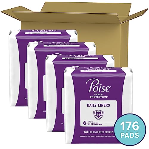 Snapklik.com : Poise Daily Incontinence Panty Liners, 2 Drop Very Light ...