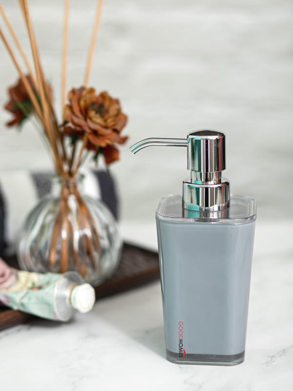 Goodhomes Acrylic Grey Soap Dispenser 320ml : Amazon.in: Home & Kitchen
