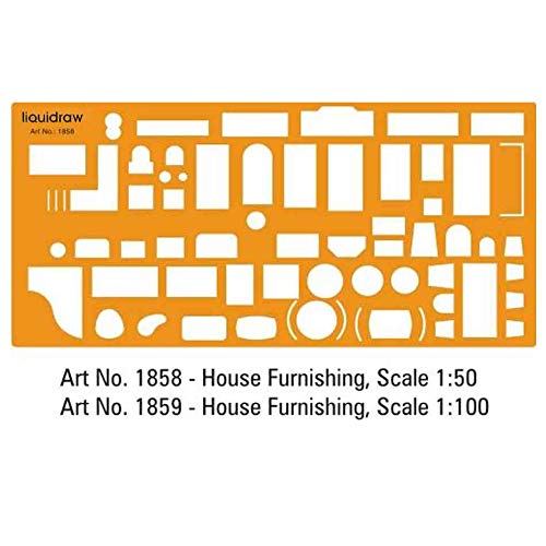 Buy Liquidraw 1:100 Scale Architectural Scale Ruler Drawing Template ...