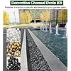Amazon.com: Blazea Yard Trench Drain System for Pebbles Filling ...
