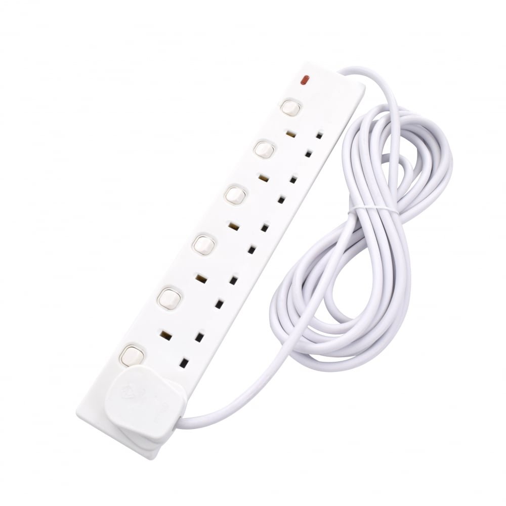 6 way extension lead - Find the best price at PriceSpy