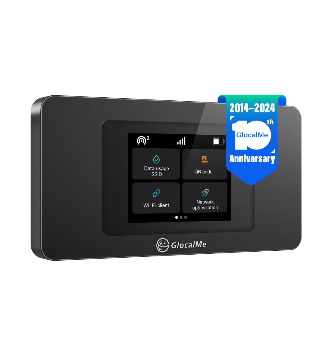 GlocalMe DuoTurbo 4G LTE Portable WiFi Hotspot for Travel in 200 ...