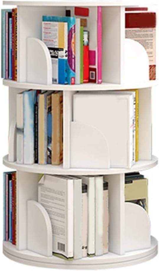 Amazon.com: 2/3/4/5/6 Tier Revolving Bookshelf Revolving Bookcase 360 ...