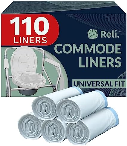 Amazon.com: Reli. Commode Liners | Pack of 110 | Universal Fit ...