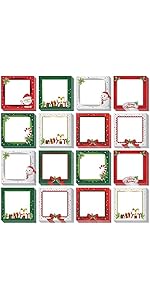 Amazon.com : 9 Pieces Christmas Sticky Notes Christmas Design Self ...