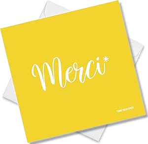 Punkcards - Thank You Cards - “Merci” - Express Gratitude with Elegance ...