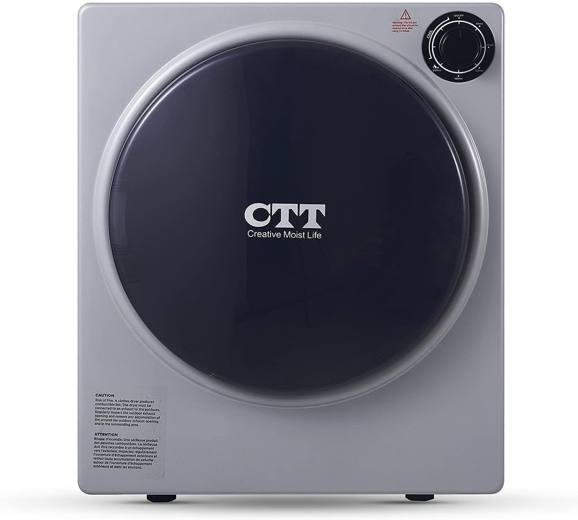 Amazon.com: CTT Compact Dryer 2.0 cu.ft. Portable Clothes Dryers with ...