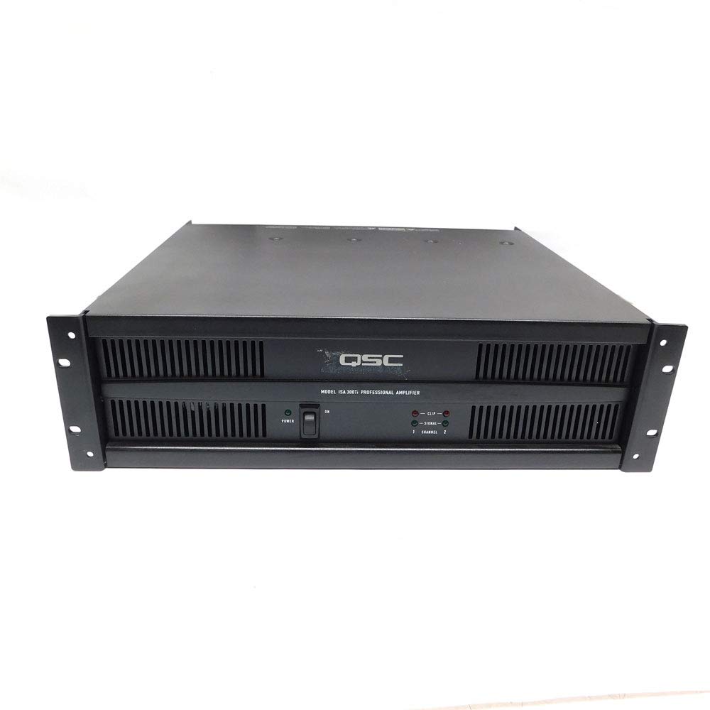 QSC ISA300Ti Power Amplifier 2 Channel Rack Mount Stereo 300 Watts per ...