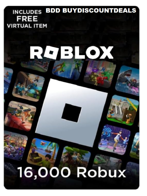 Roblox Gift Code - 17,000 Roblox Robux 17,000 Credit + Bonus Virtual ...