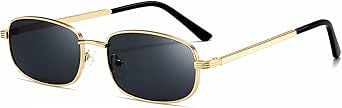 SUNGAIT Retro Narrow Rectangle Sunglasses Womens Mens Y2K Slim UV400 ...