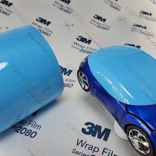 Buy 3M Scotchprint Series 1080 Gloss Sky Blue Vinyl Car Wrap Film Sheet ...