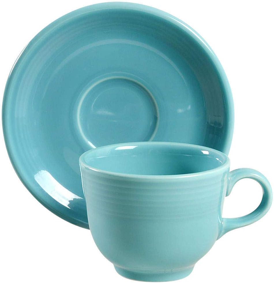 Amazon.com | Fiesta 7-3/4-Ounce Cup, Turquoise: Coffee Cups: Coffee ...