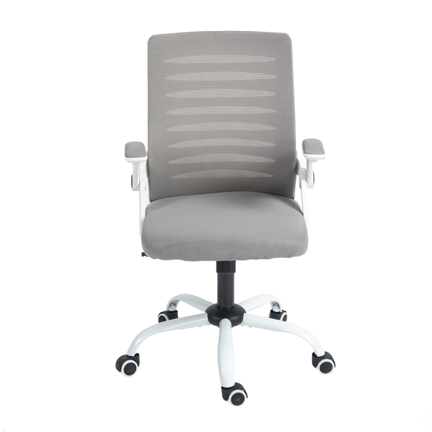 Panana Mid-Back Mesh Back Office Chair Swivel Desk Chair Fabric Seat ...