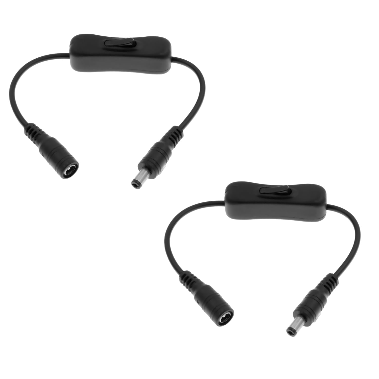 Amazon.com : YiKaiEn 2-Pack DC Power Extension Cords with Switch, 12V ...