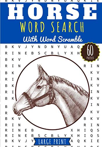 Horse Word Search: Horse Racing Word Search Challenging Puzzle book For ...