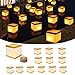 Amazon.com: FuHigh 12Pack Reusable Floating Water Lanterns, Square ...