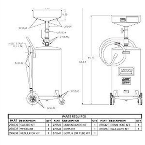 Snapklik.com : 275642 Drain Hose Kit For Model 3601 Oil Receiver ...