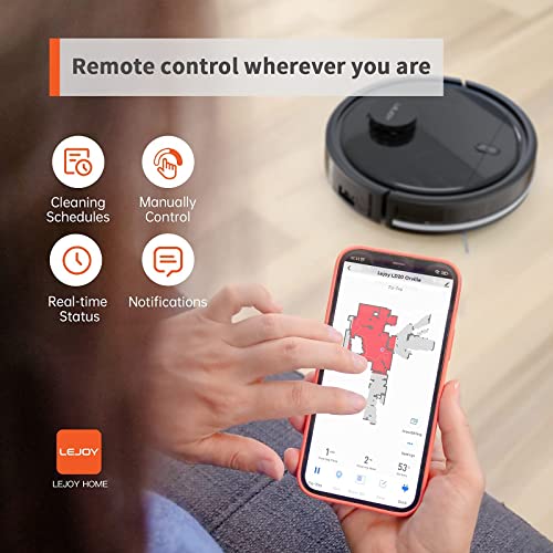 LeJoy LD20 Staubsauger Roboter mit Wischfunktion,2400Pa leistungsstark ...