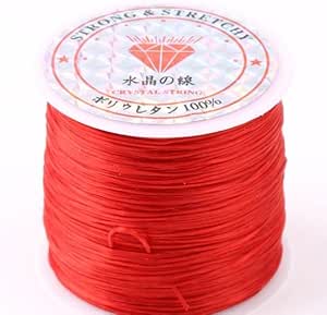 Amazon.com: Bead String Rubber Stretchy String Elastic String 0.5mm ...