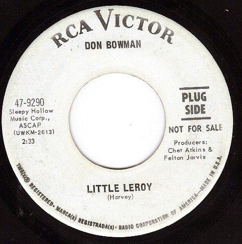 Don Bowman - Little Leroy/Tijuana Drum And Bugle Corps (VG PROMO 45 rpm ...
