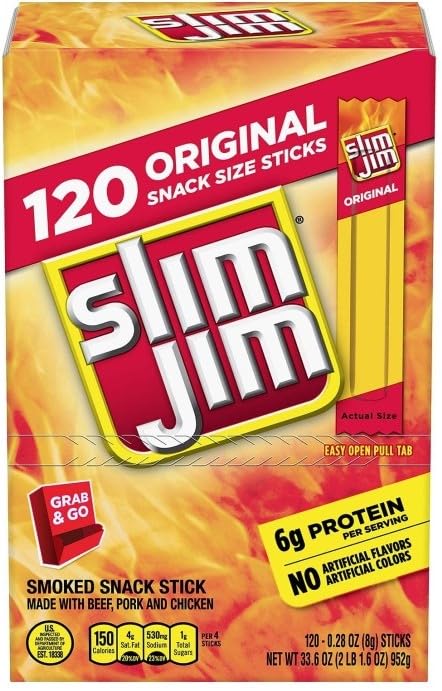 Amazon.com: Original Smoked Snack Size Sticks – 0.28 oz, 120 Pack ...