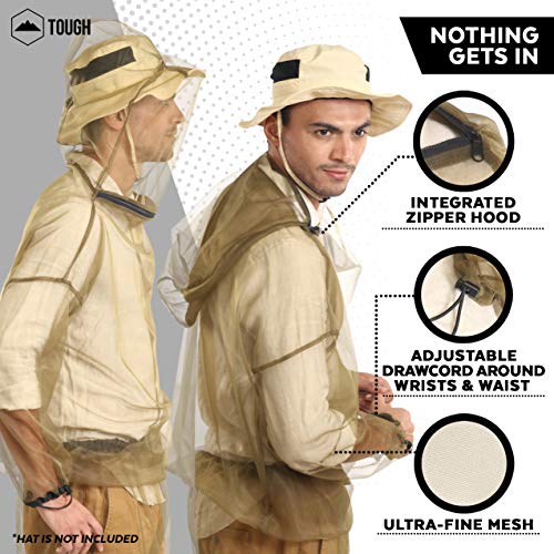 Mosquito Suit - Net Bug Pants & Jacket w/ Hood - Mesh Bug Suit - Fine ...