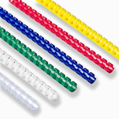 TOTiyea 60 Pack 19 Ring Plastic Binding Combs, Comb Binding Spines, 5/8 ...