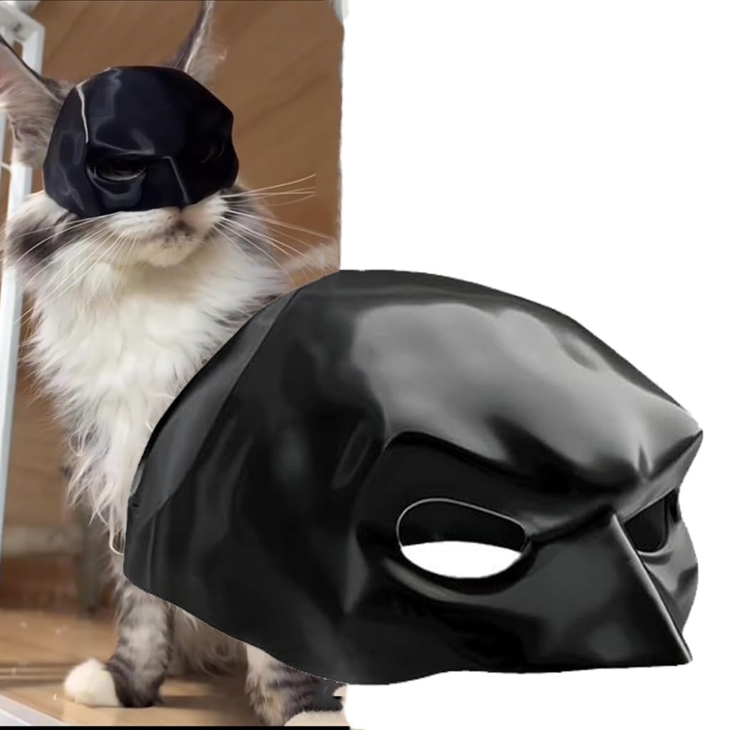 Amazon.com : AZA Cat Halloween Apparel Bat Mask Superhero Cosplay ...