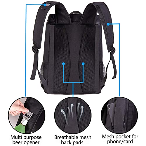 Snapklik.com : FORICH Insulated Cooler Backpack Lightweight Soft Cooler ...