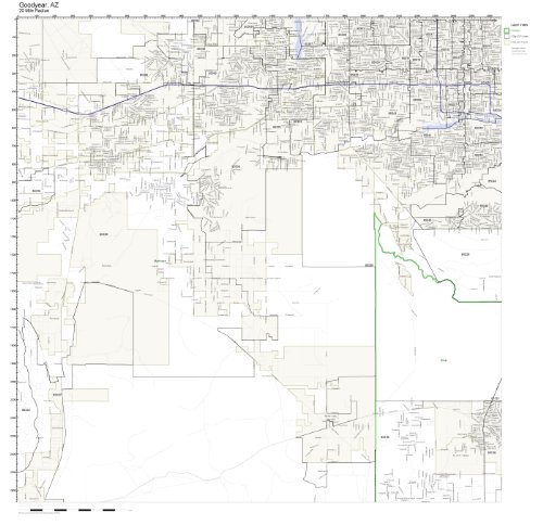 Amazon.com : Goodyear, AZ ZIP Code Map Laminated : Prints : Office Products