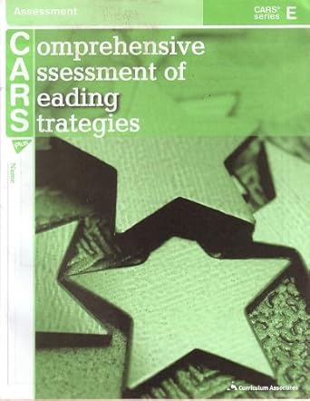Comprehensive Assessment of Reading StrategiesPlus (CARS) Series E ...