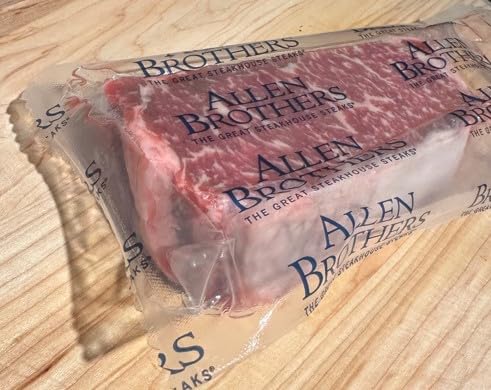 Amazon.com: Allen Brothers, Beef New York Strip Steak, Boneless, USDA ...