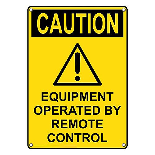 Weatherproof Plastic Vertical OSHA Caution Equipment Operated by Remote ...
