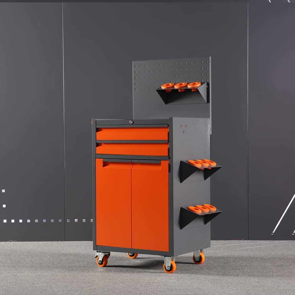 LYREIGN CNC Tool Cart Workbench, Trolley, Large Capacity 2 Drawers With ...