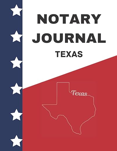 Notary Journal Texas: Public Notary Journal Log Book to Record 200 ...