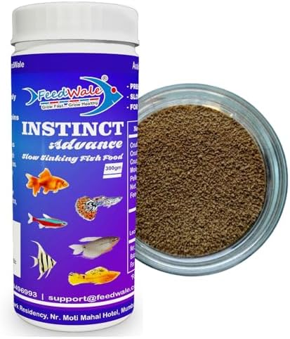 FeedWale Instinct Advance 300gm Slow Sinking Fish Food for Small ...