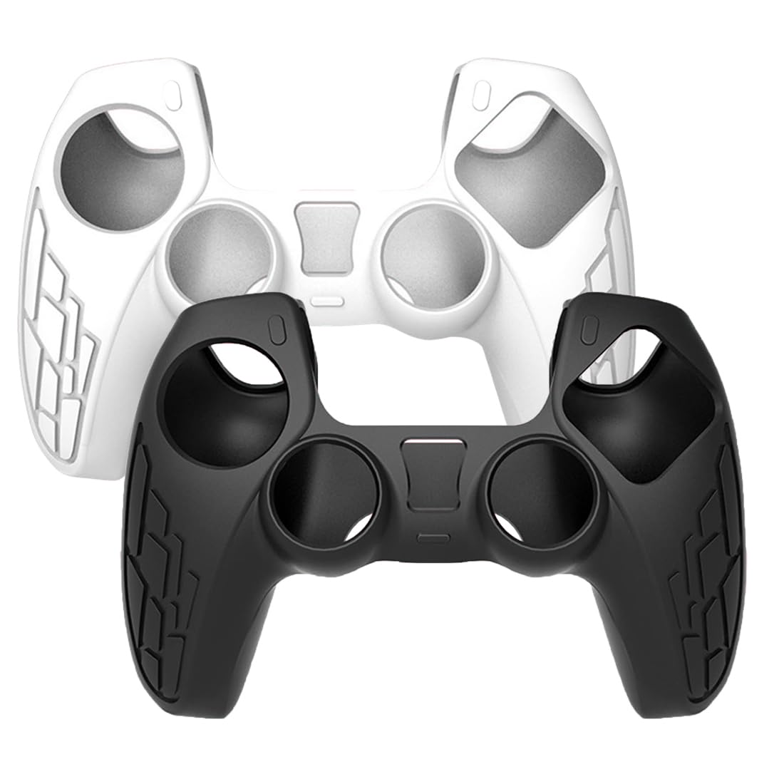 OIVO INDIA Black & White Controller Silicone Cover PS5 Controller Skin ...