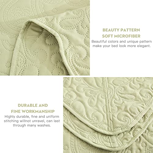 Oversized King Bedspread 138x122 Extra Wide, Ultrasonic Lightweight ...