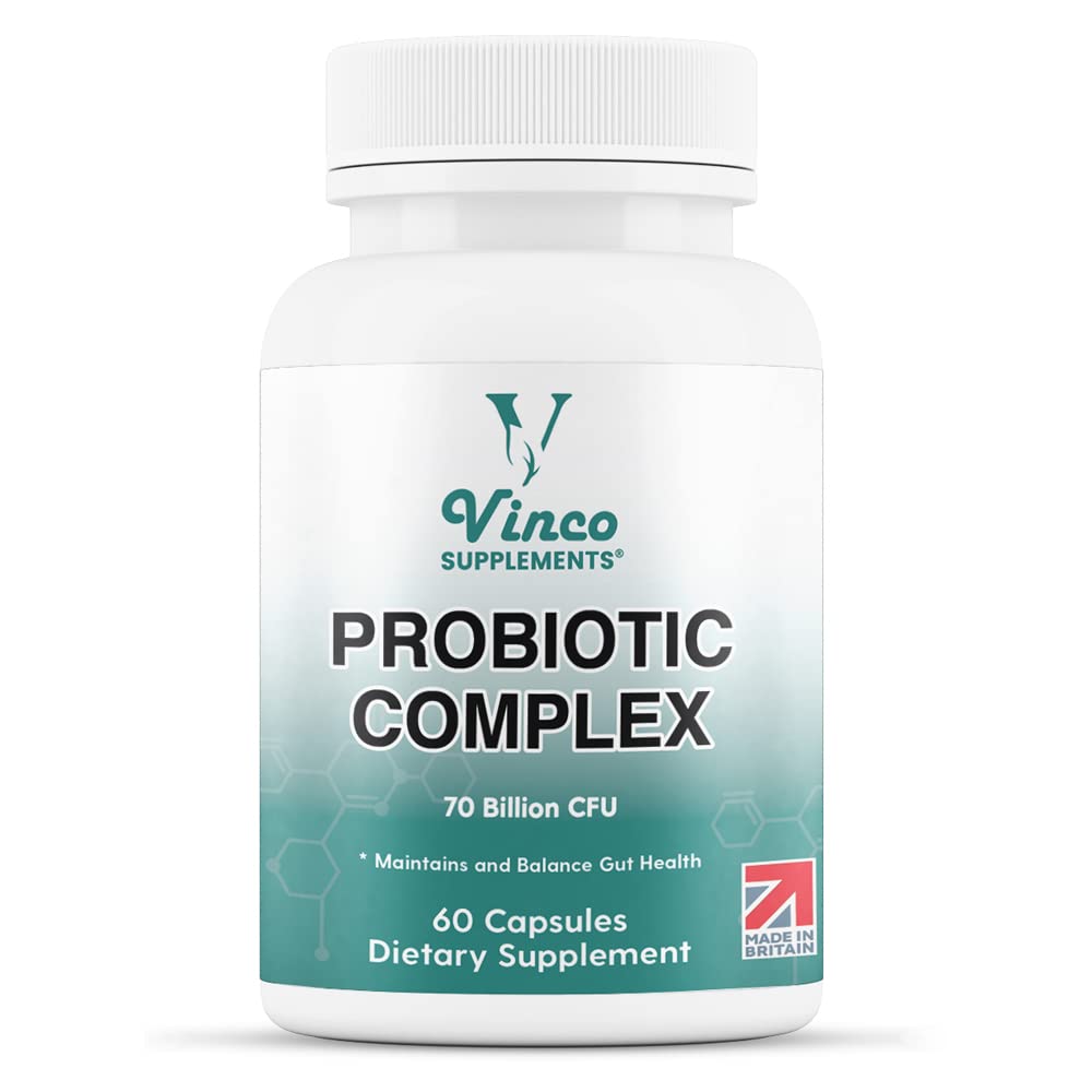 Buy Vinco Probiotics Complex 70 Billion CFU - 60 Vegan High Strength ...
