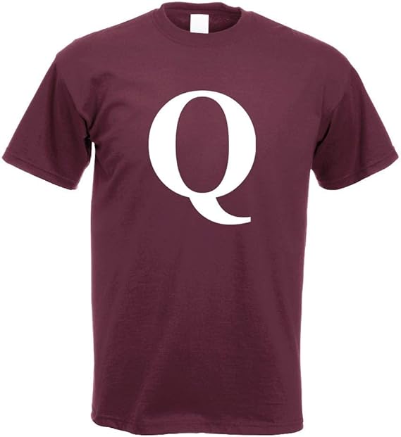 Buchstabe Q - Alphabet T-Shirt Motiv Bedruckt Funshirt Design Print ...