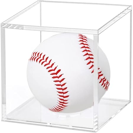 Amazon.com: 4 Pack Baseball Display Case, UV Protected Acrylic Boxes ...