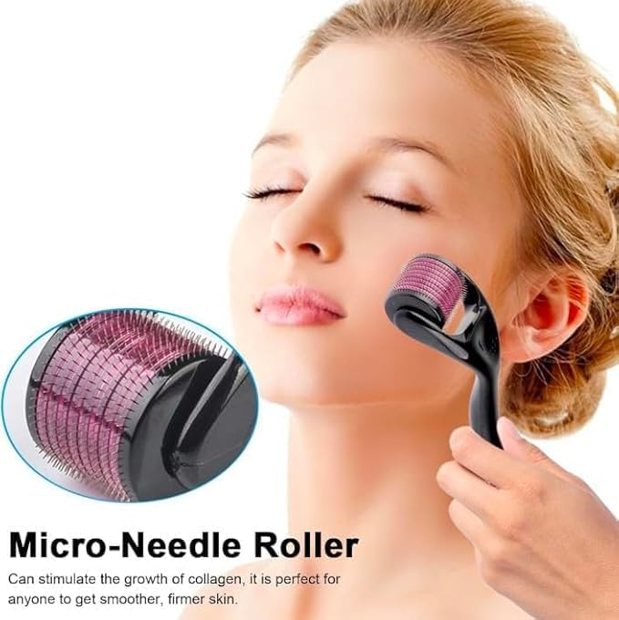 FRATRIS Derma Roller 0.5mm Titanium Needles | Hair Regrowth For Men ...