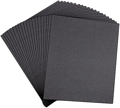 5PCS #320 Grit Sanding Sheets 9-inch x 11-inch Wet Dry Silicon Carbide ...