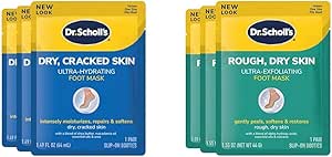 Amazon.com: Dr. Scholl's Dry, Cracked Skin Ultra-Hydrating Foot Mask, Intensely Moisturizes ...