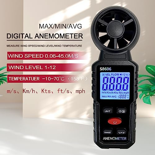 Snapklik.com : 3 In 1 Handheld Anemometer Wind Speed Meter Gauge ...
