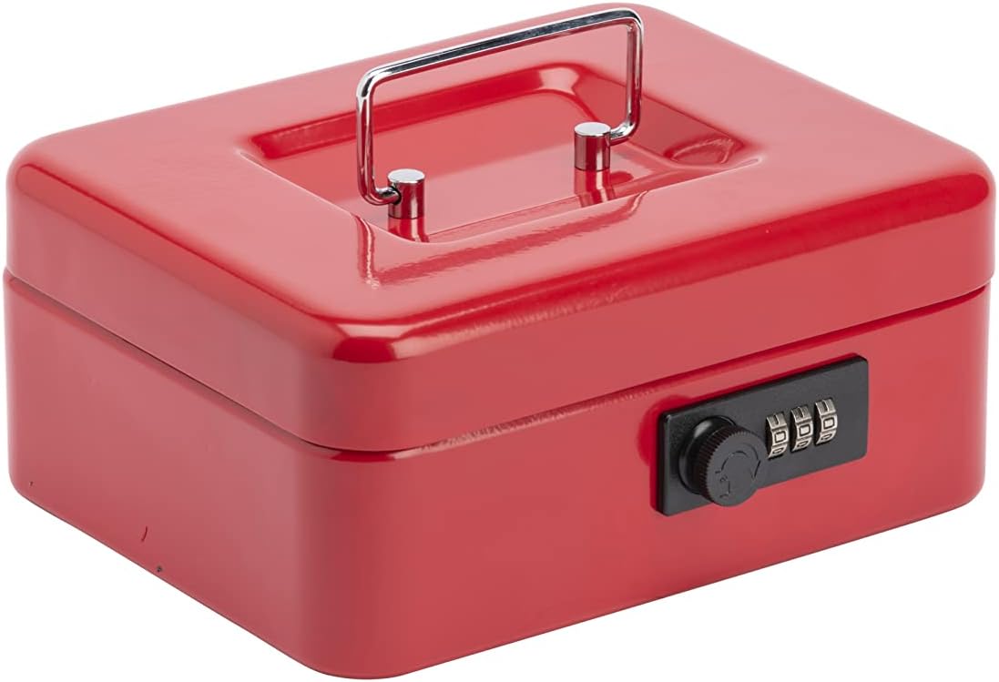 Burg Wachter 8" Money 5020 Combination Lock Cash Box - Black : Amazon ...