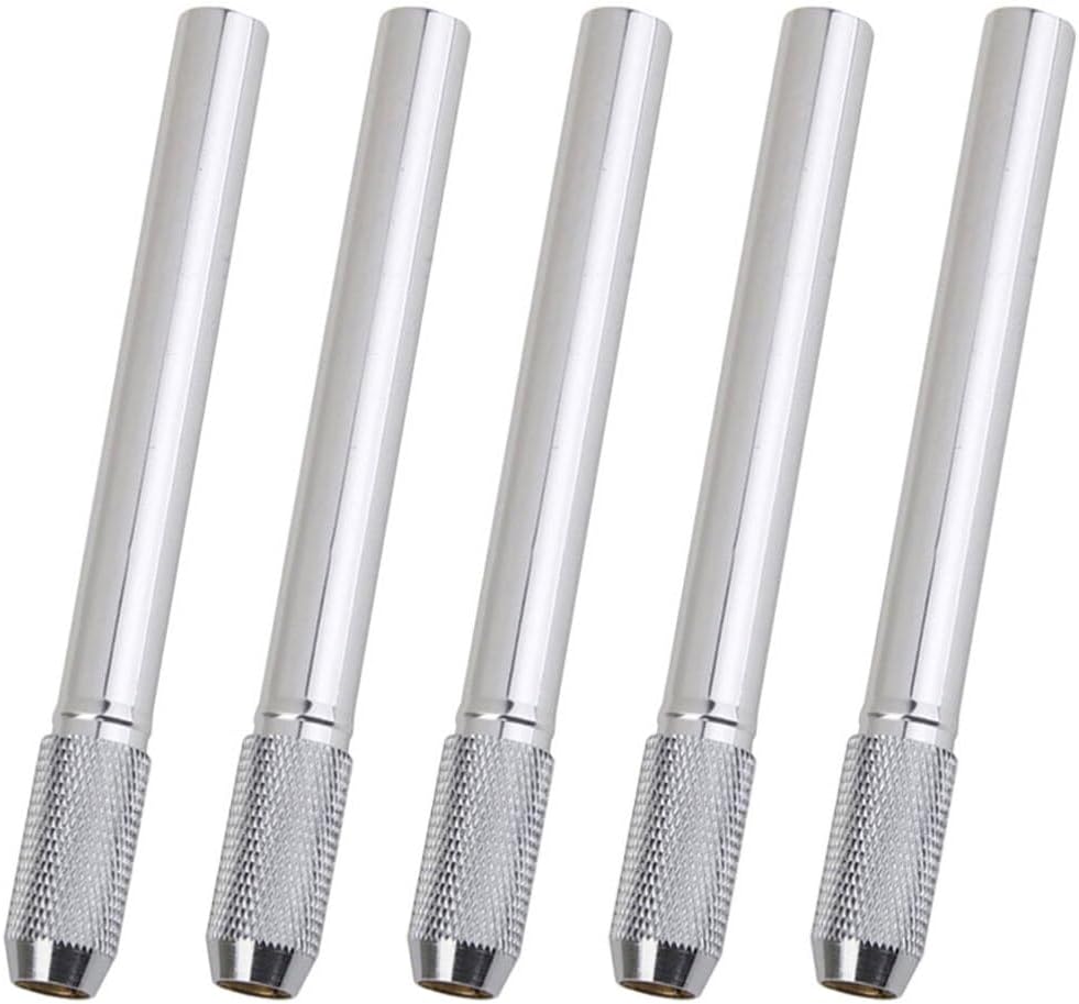 Amazon.com : TEHAUX 5pcs Pencil Extenders, 4inch Stainless Steel Pencil Lengthener Adjustable ...