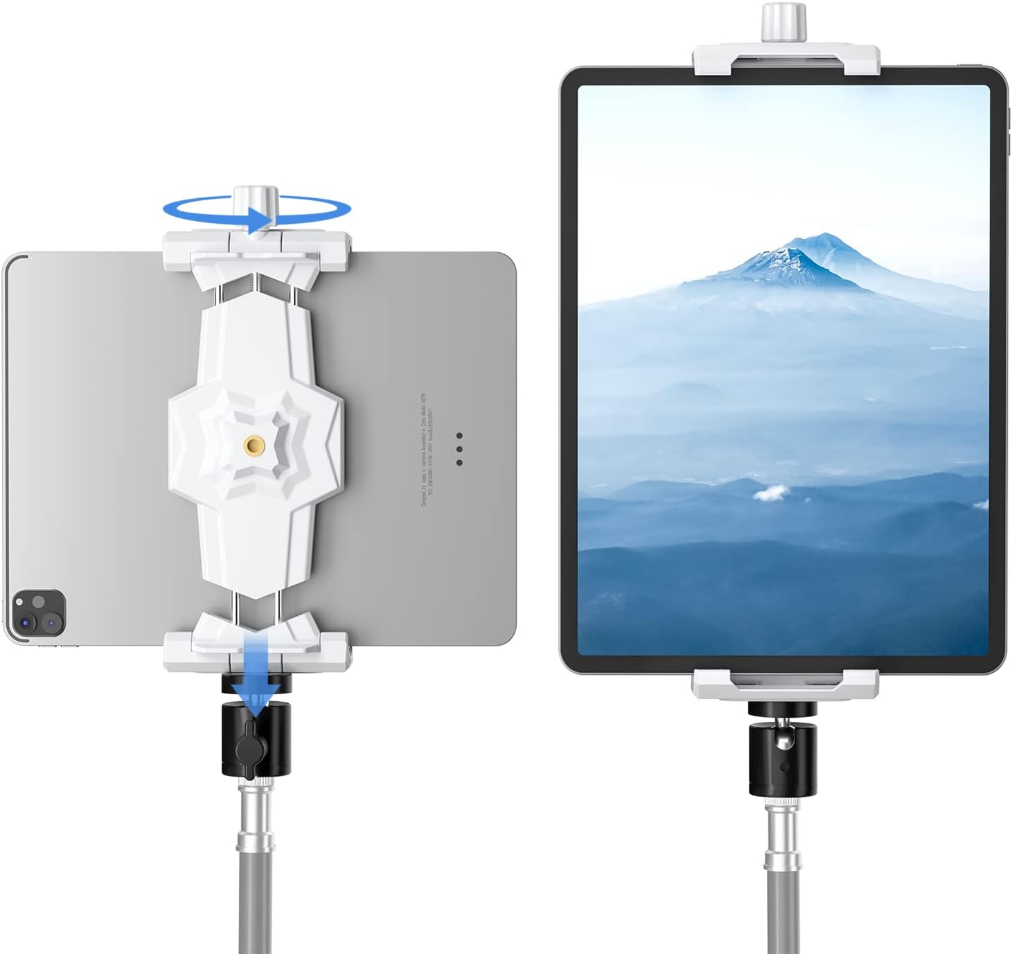 OHLPRO iPad Halterung Adapter für Stativ, 360 Grad drehbar Universal ...