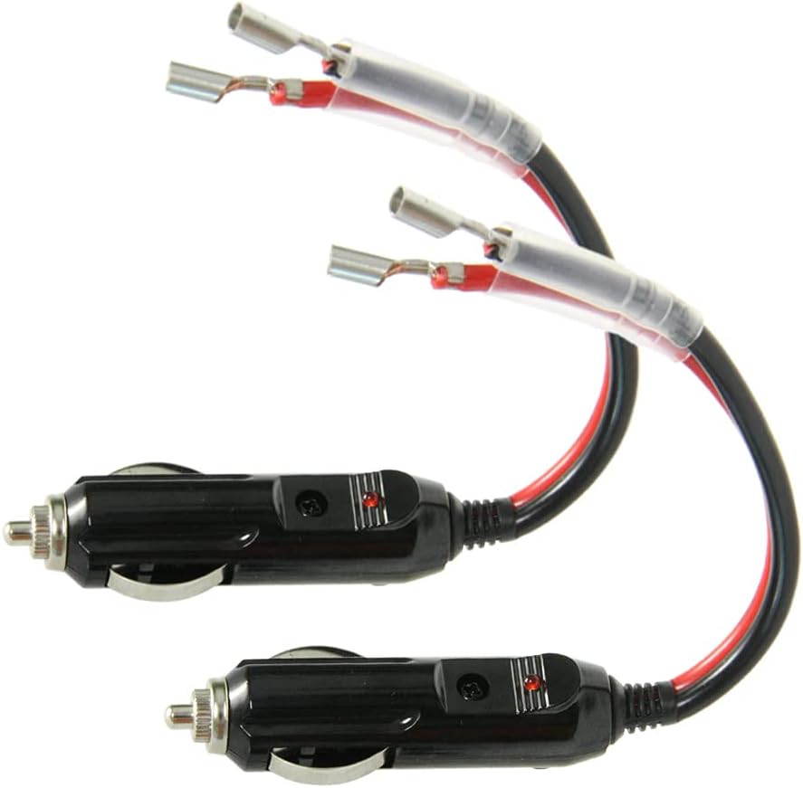 Amazon.com: YONHAN Cigarette Lighter Male Plug 12V Fused Replacement 2 ...